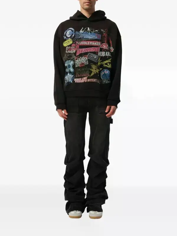 We11Done Collage Print Hoodie