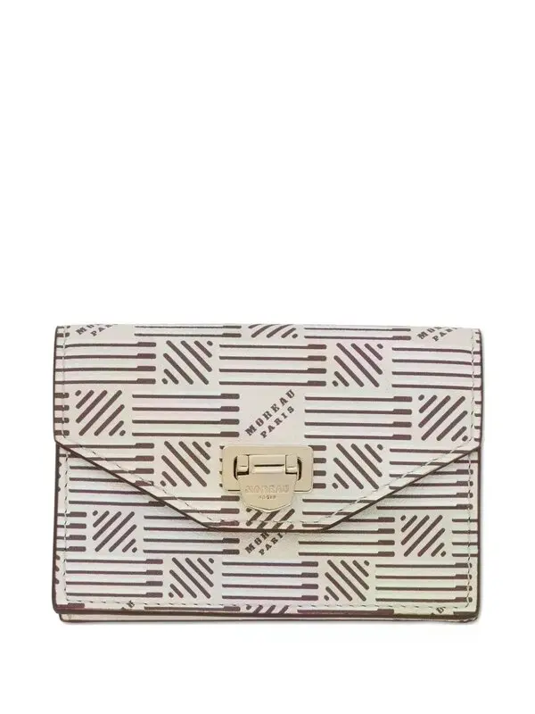 Moreau Logo-print Wallet - Neutrals