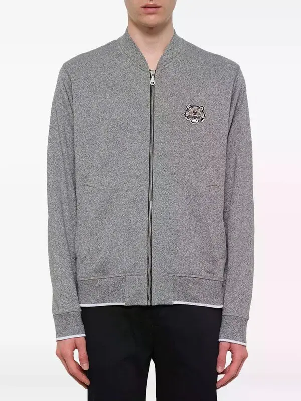 Kenzo Tiger Patch Zip-up Bomber Jacket