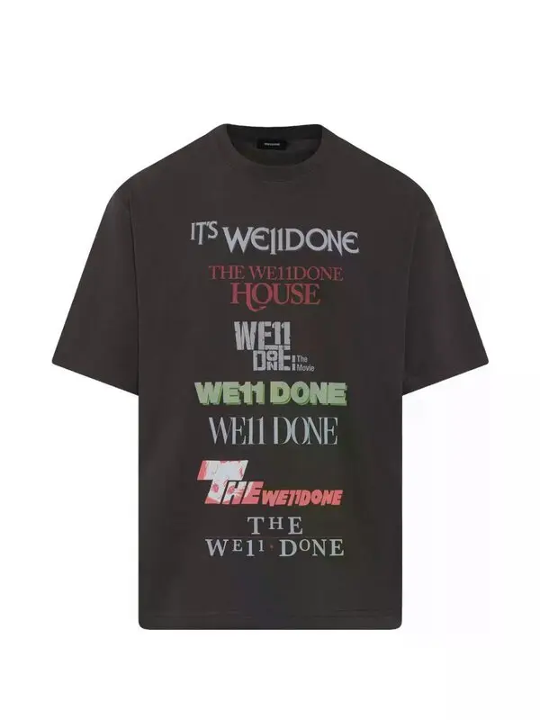We11Done Graphic-logo T-shirt