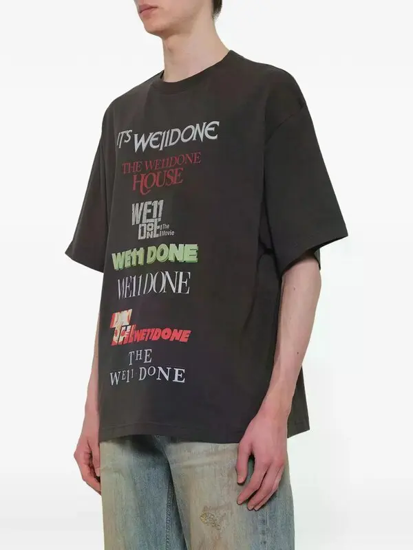 We11Done Graphic-logo T-shirt