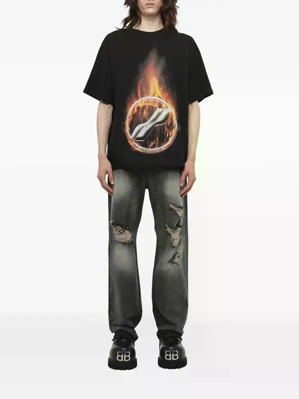 We11Done Meteor-print T-shirt