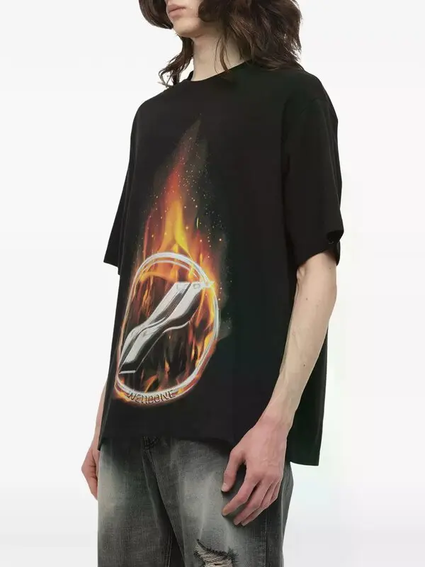 We11Done Meteor-print T-shirt