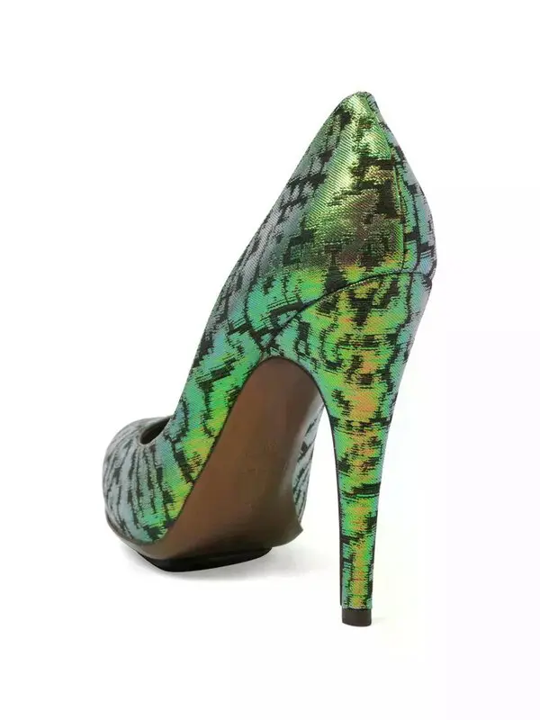 LANVIN Metallic Patterned Pumps