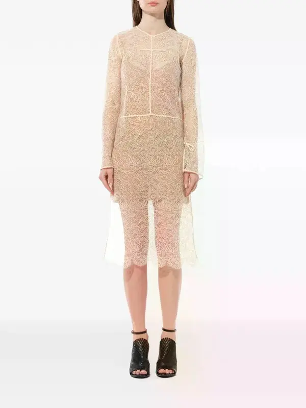 Emilio Pucci Lace Long-sleeve Dress