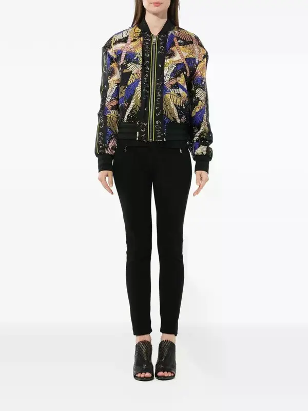 Emilio Pucci Graphic Print Zip-up Bomber Jacket