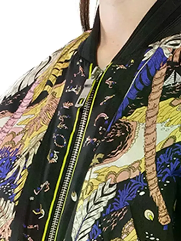 Emilio Pucci Graphic Print Zip-up Bomber Jacket
