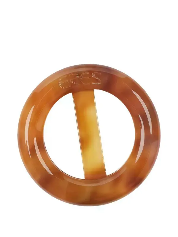 ERES Enea Tortoiseshell-effect Sarong Ring - Brown