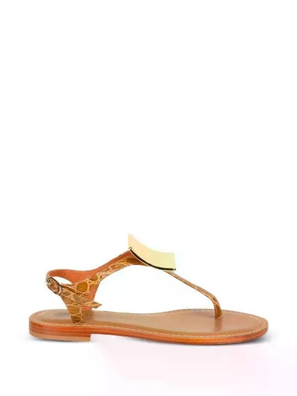 Roberto Festa Croc-effect Plaque Sandals