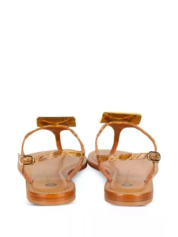 Roberto Festa Croc-effect Plaque Sandals