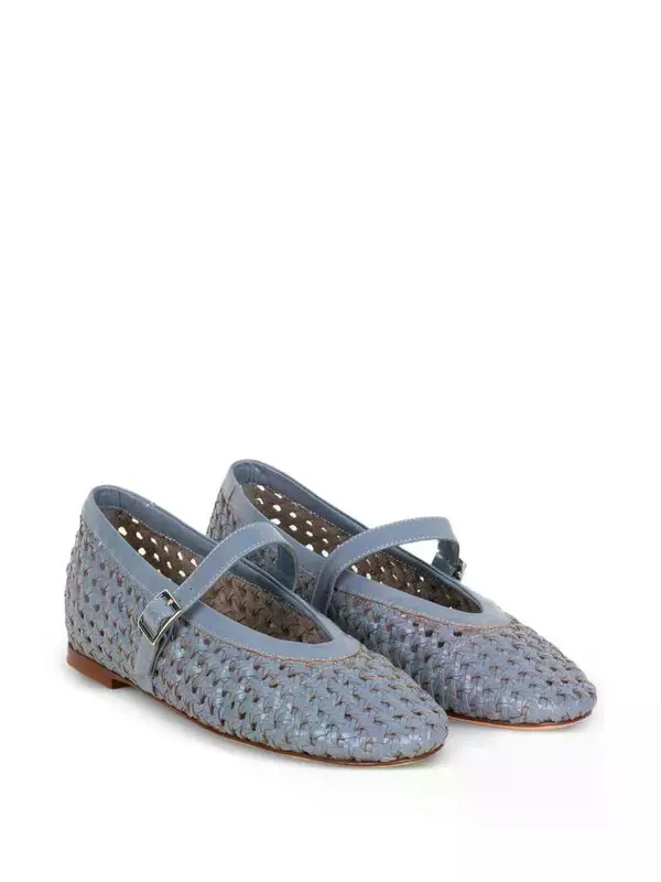 LORENA PAGGI Woven Flat Pumps