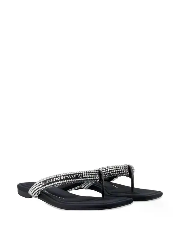 Alexander Wang Jenna Crystal Embellished Flip-flops