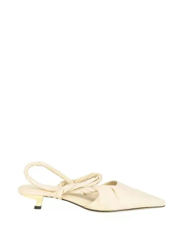 JVAM Twisted-strap Pointed-toe Pumps