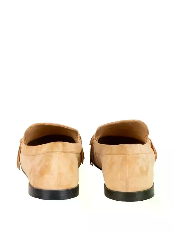 JVAM Suede Loafers With Fringe Trim