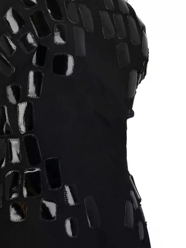 MONDRAIN One-shoulder Appliqué Dress