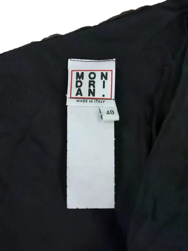 MONDRAIN One-shoulder Appliqué Dress