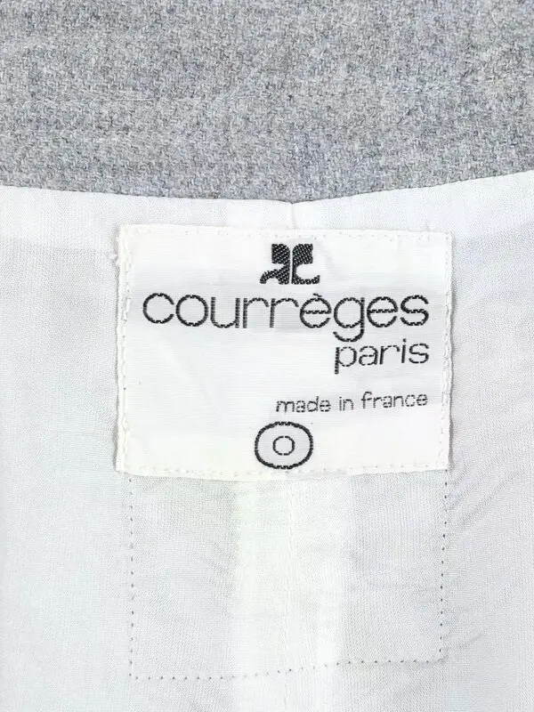 COURREGES Marl D-ring Belted A-line Skirt