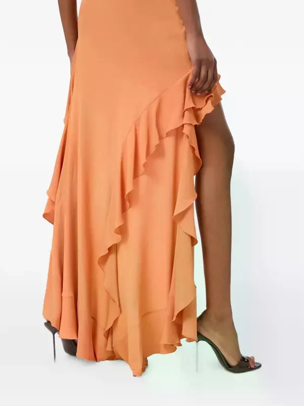 Andamane The Attico Camelia Asymmetric Skirt - Orange