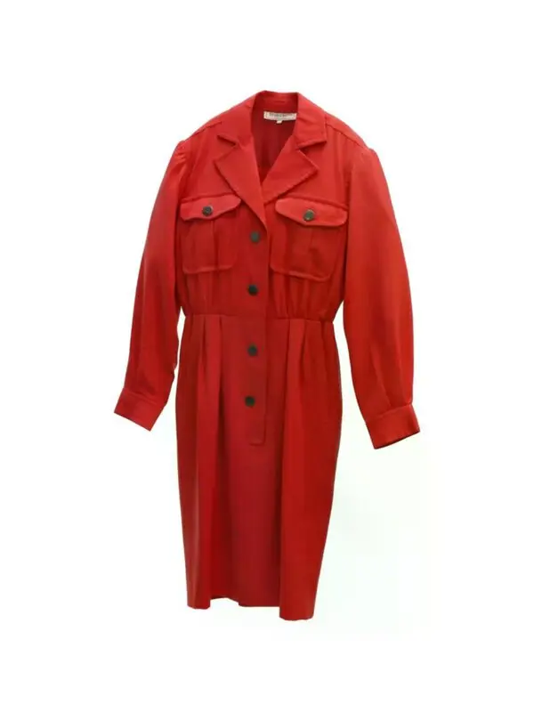 Saint Laurent Wool Button-front Dress