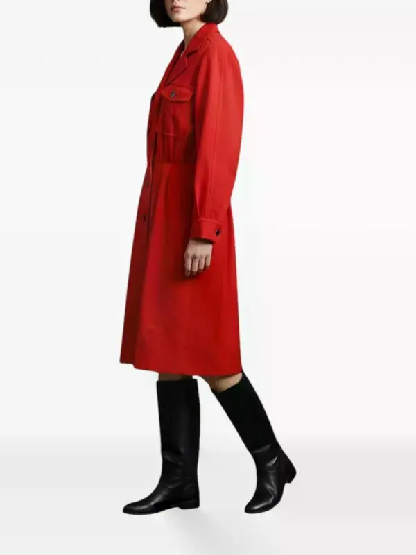 Saint Laurent Wool Button-front Dress