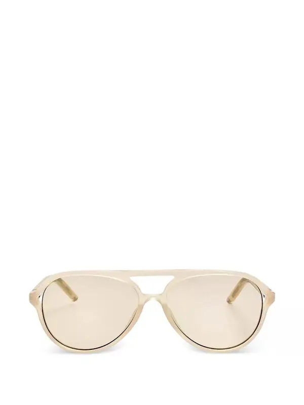 Jacquemus Pilot Frame Sunglasses - Neutrals