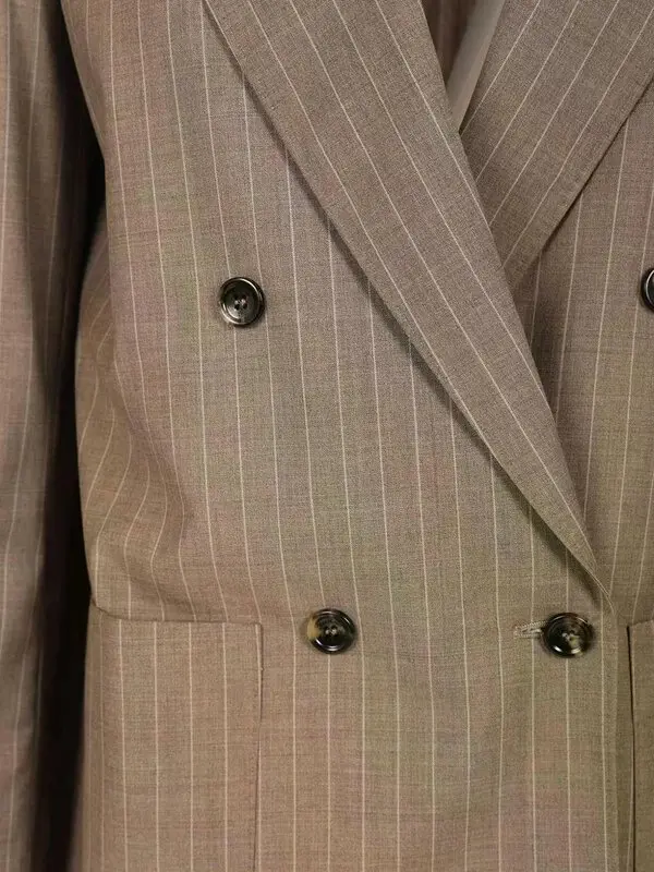 Max Mara Double-breasted Pinstripe Blazer