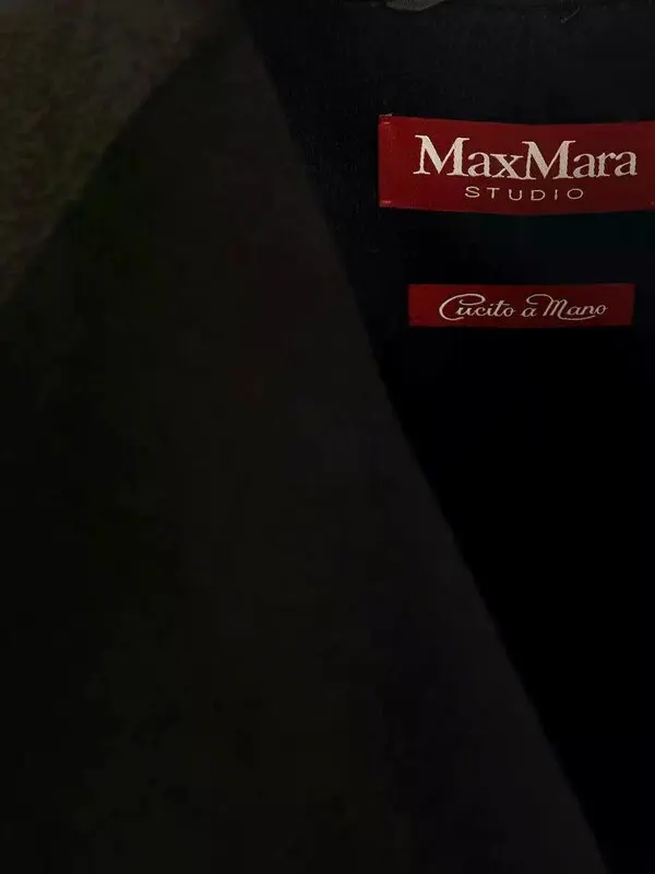 Max Mara Double-breasted Notch-lapel Coat - Black