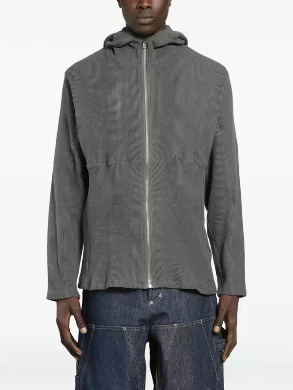 BRYAN JIMENEZ Thermal Zip-up Hoodie