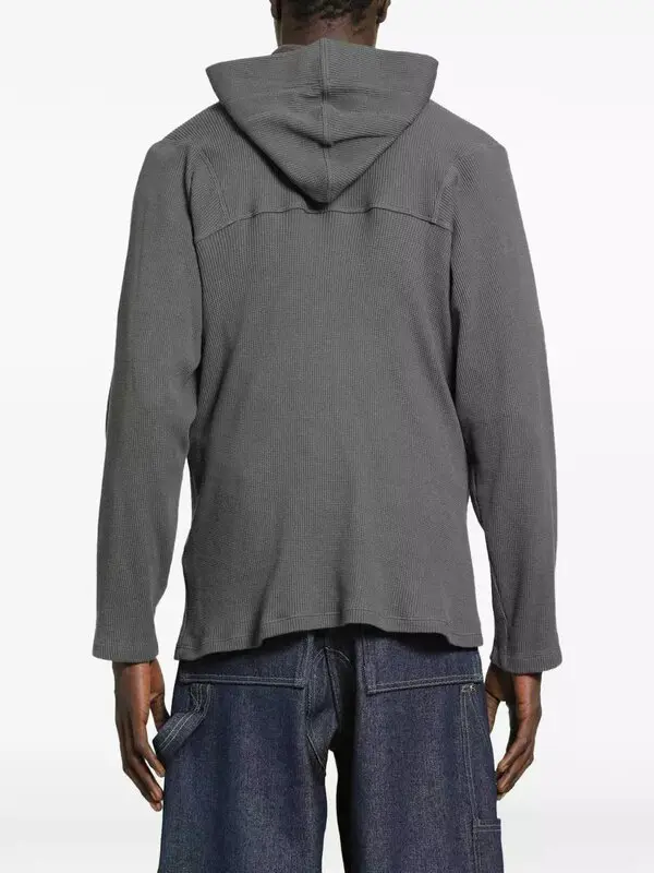 BRYAN JIMENEZ Thermal Zip-up Hoodie