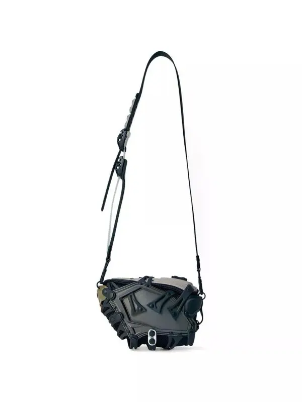 INNERRAUM Panelled Mesh Messenger Bag