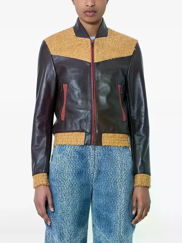 KIKO KOSTADINOV Zip-up Leather Jacket
