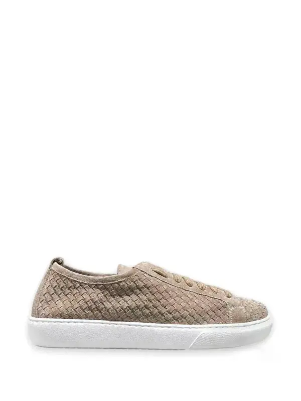 CALCE Woven Suede Sneakers
