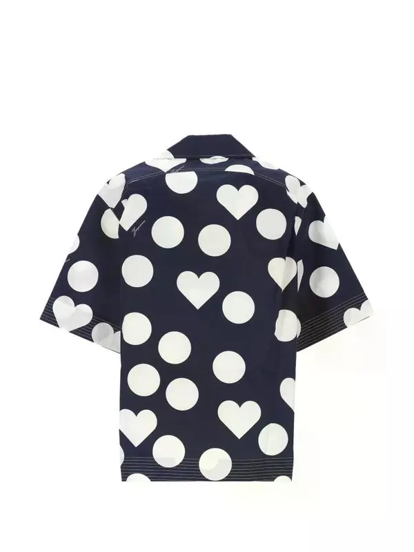 Jacquemus Polka-dot Heart-print Shirt