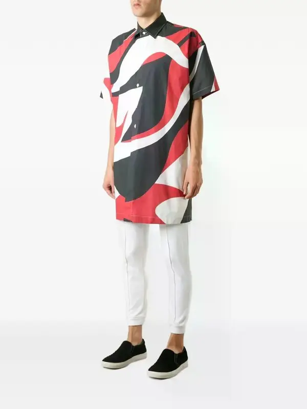 Alexander McQueen Abstract-print Short-sleeve Shirt