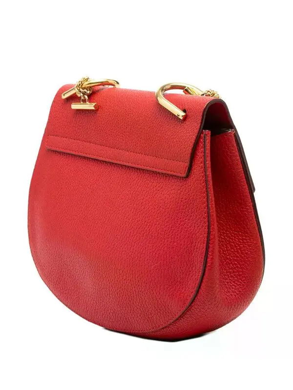 Chloé Drew Small Leather Bag - Red
