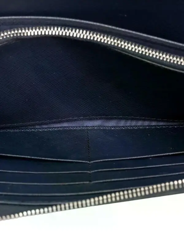 Prada 2010-2026 Saffiano Zip Around Wallet Long Wallets - Blue