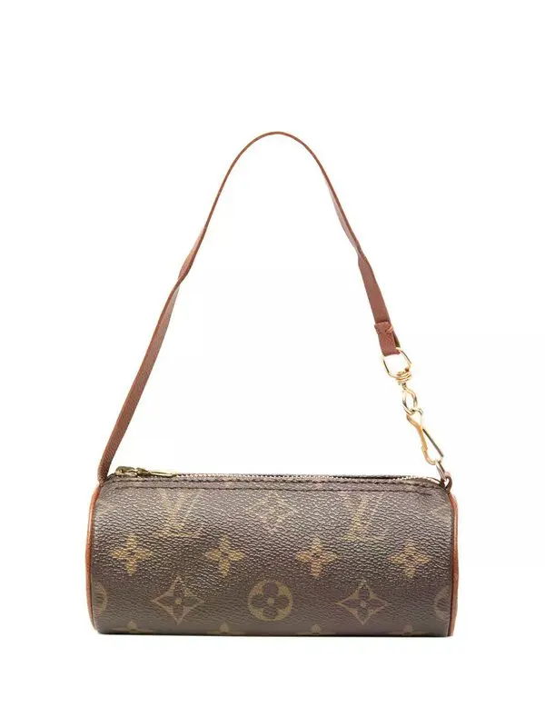 LOUIS VUITTON Monogram Papillon Pochette Handbag - Brown