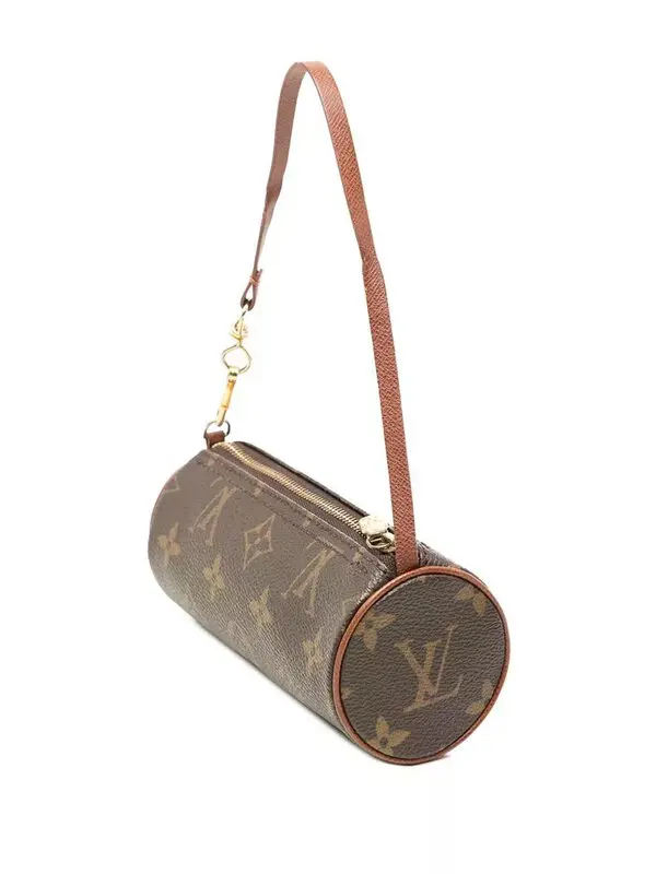 LOUIS VUITTON Monogram Papillon Pochette Handbag - Brown