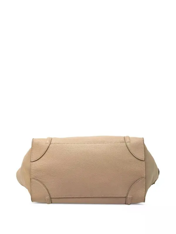 Celine Mini Luggage Tote Bag In Grained Calfskin