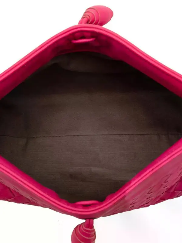 Bottega Veneta Nappa Intrecciato Frame Pochette Shoulder Bag