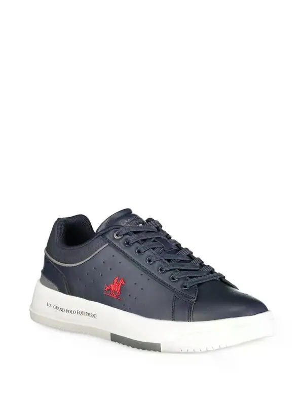 U.S. Grand Perforated Logo-patch Sneakers