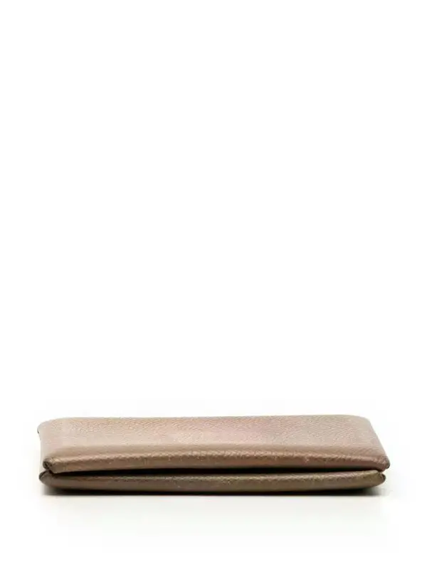 Hermès 2011 Epsom Calvi Card Holder - Brown