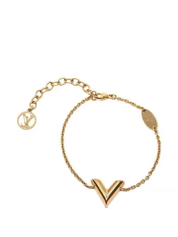 LOUIS VUITTON Essential V Plated Bracelet - Gold