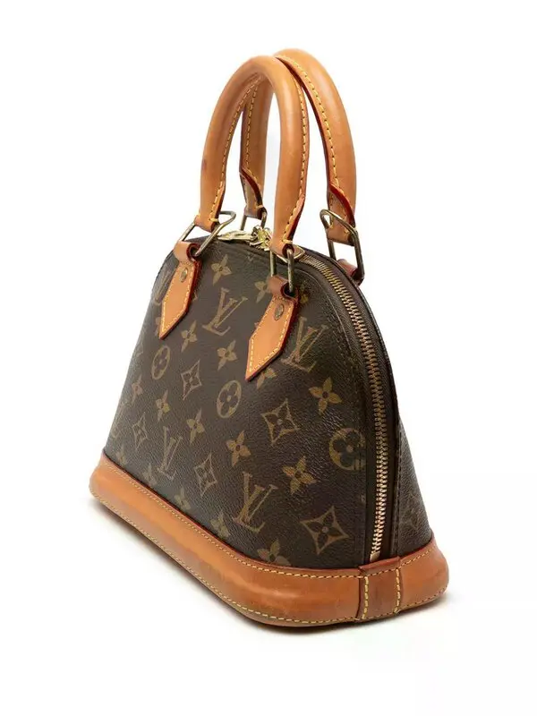 LOUIS VUITTON Monogram Alma Bb Satchel - Brown