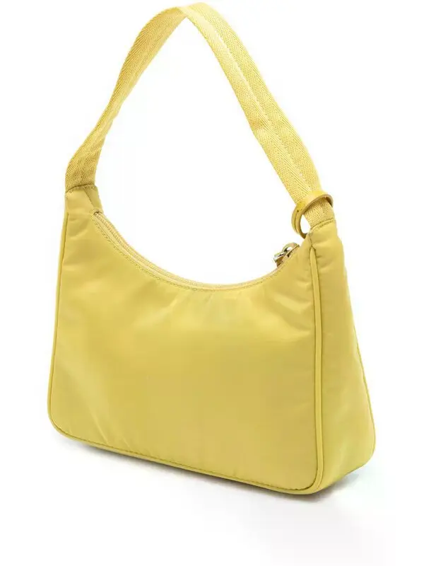 Prada Mini Tessuto Re-edition 2000 Shoulder Bag - Yellow