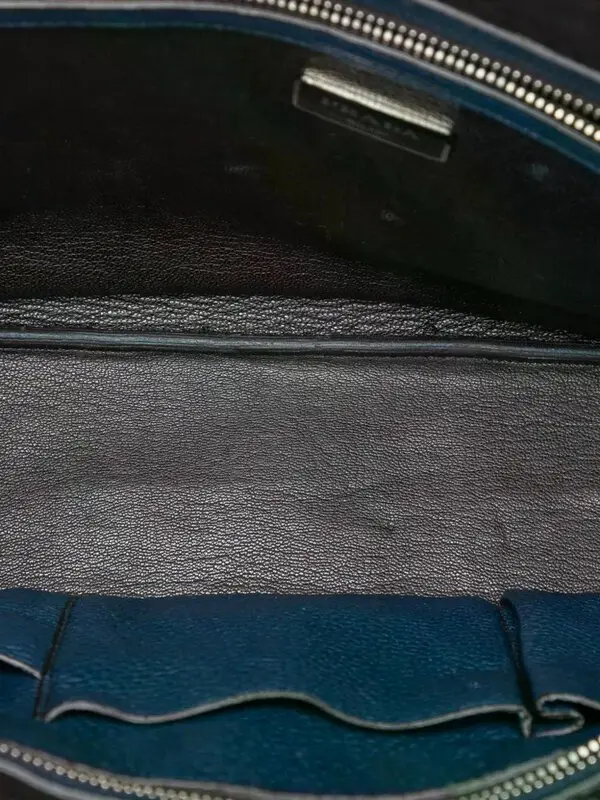 Prada Bicolor Vitello Daino Briefcase Bag