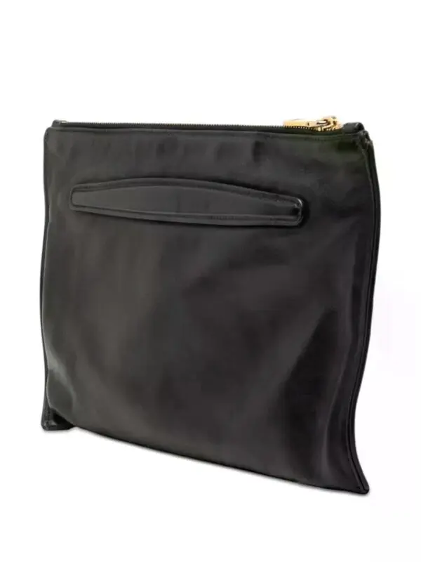 Miu Miu Studded Leather Zip Clutch Bag