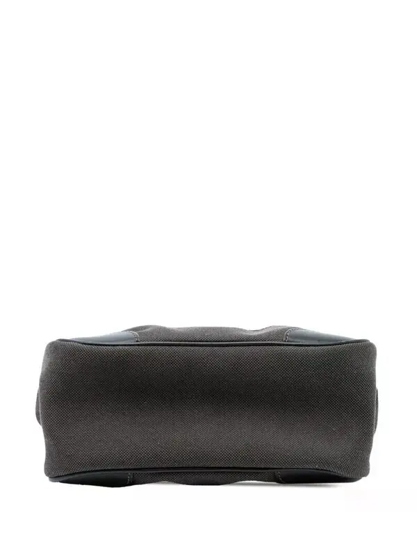 Prada 2010-2026 Canvas Canapa Logo Frame Pouch - Brown