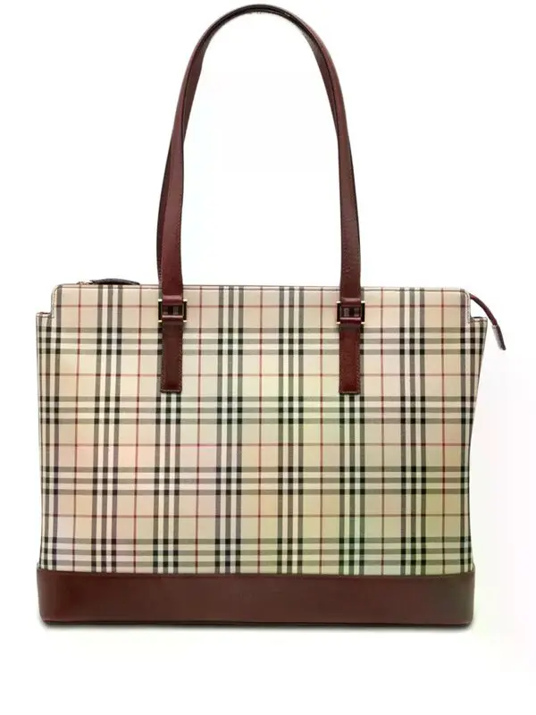 Burberry House Check Canvas Tote Bag