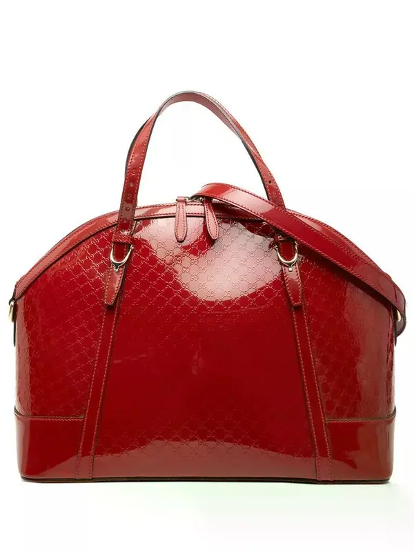Gucci Microssima Patent Leather Dome Satchel